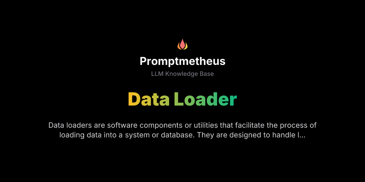 Data Loader | LLM Knowledge Base