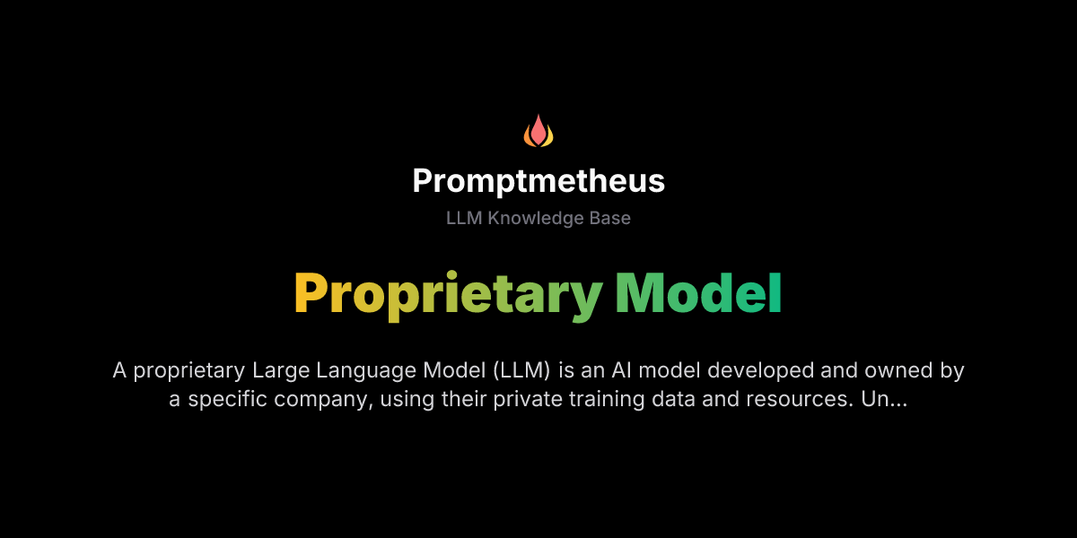 Proprietary Model | LLM Knowledge Base