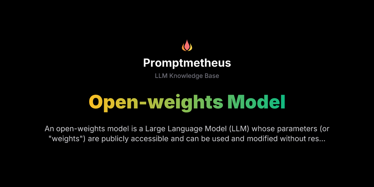Open Weights Model Llm Knowledge Base
